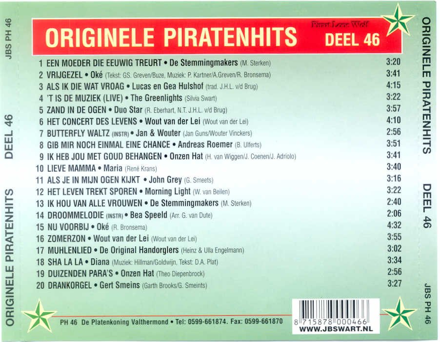Piraten CD Deel 46 : Back | CD Covers | Cover Century | Over 1.000.000 ...